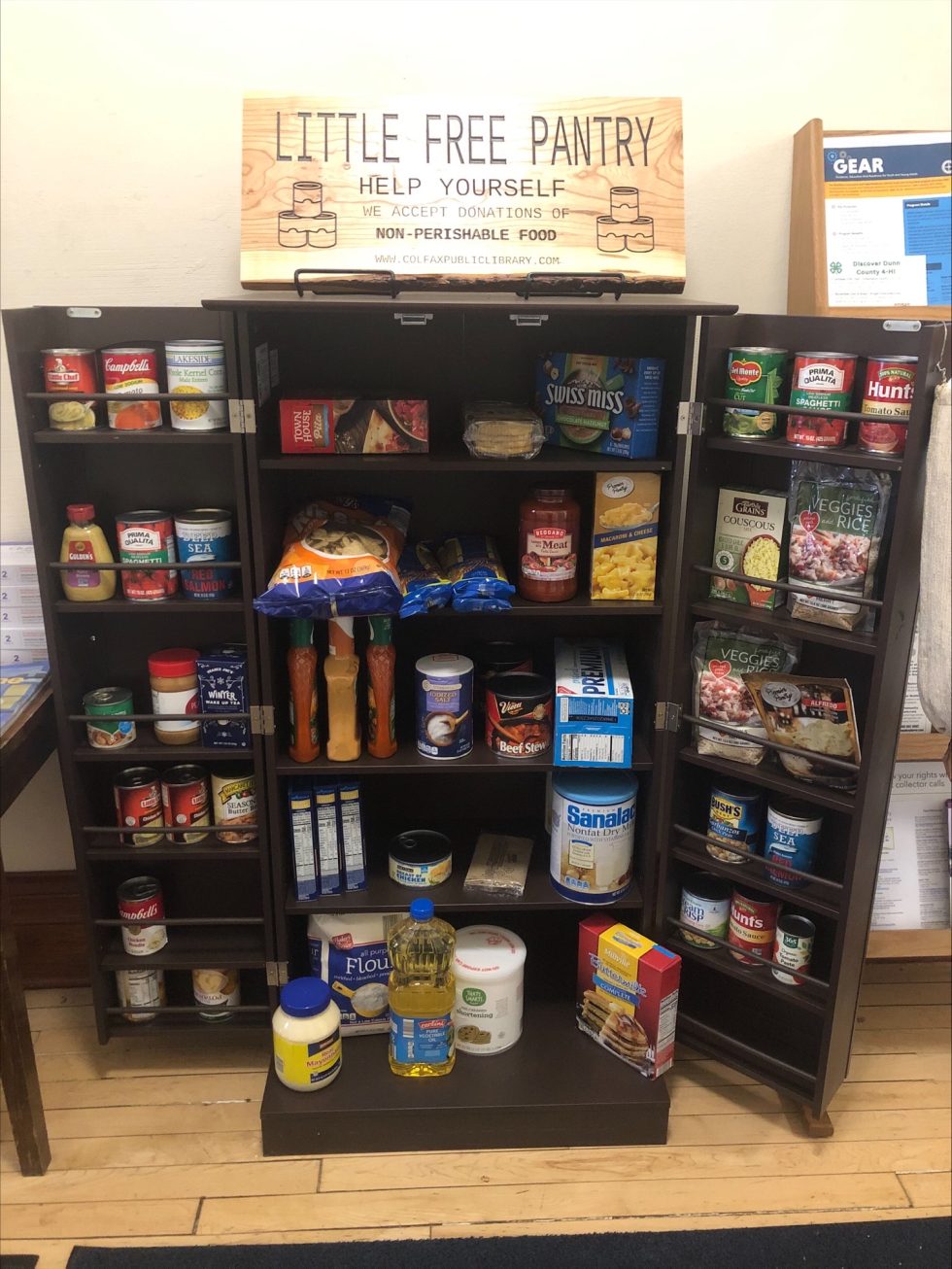 Reminder About Our Little Free Pantry in Hallway | Colfax Public Library